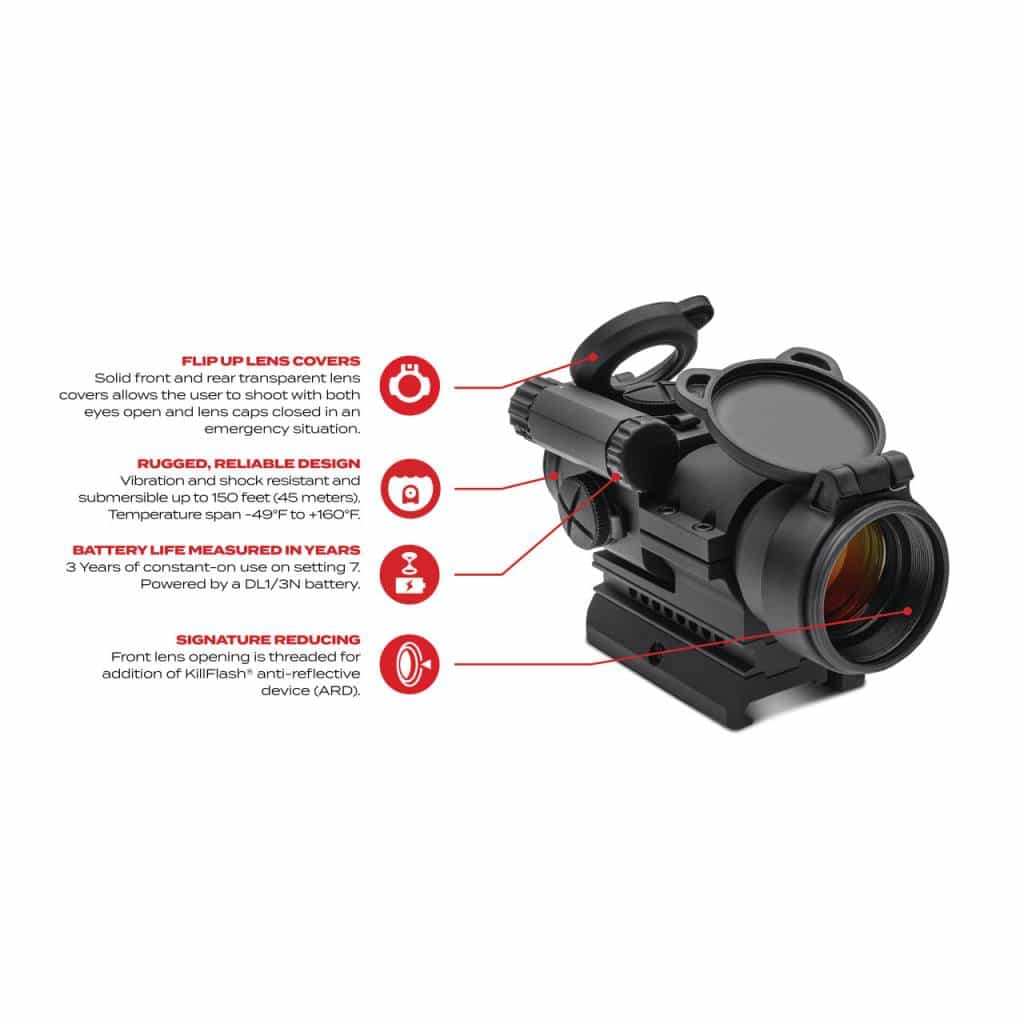 Aimpoint PRO 2.0 MOA Red Dot Reflex Sight | QRP2 Mount